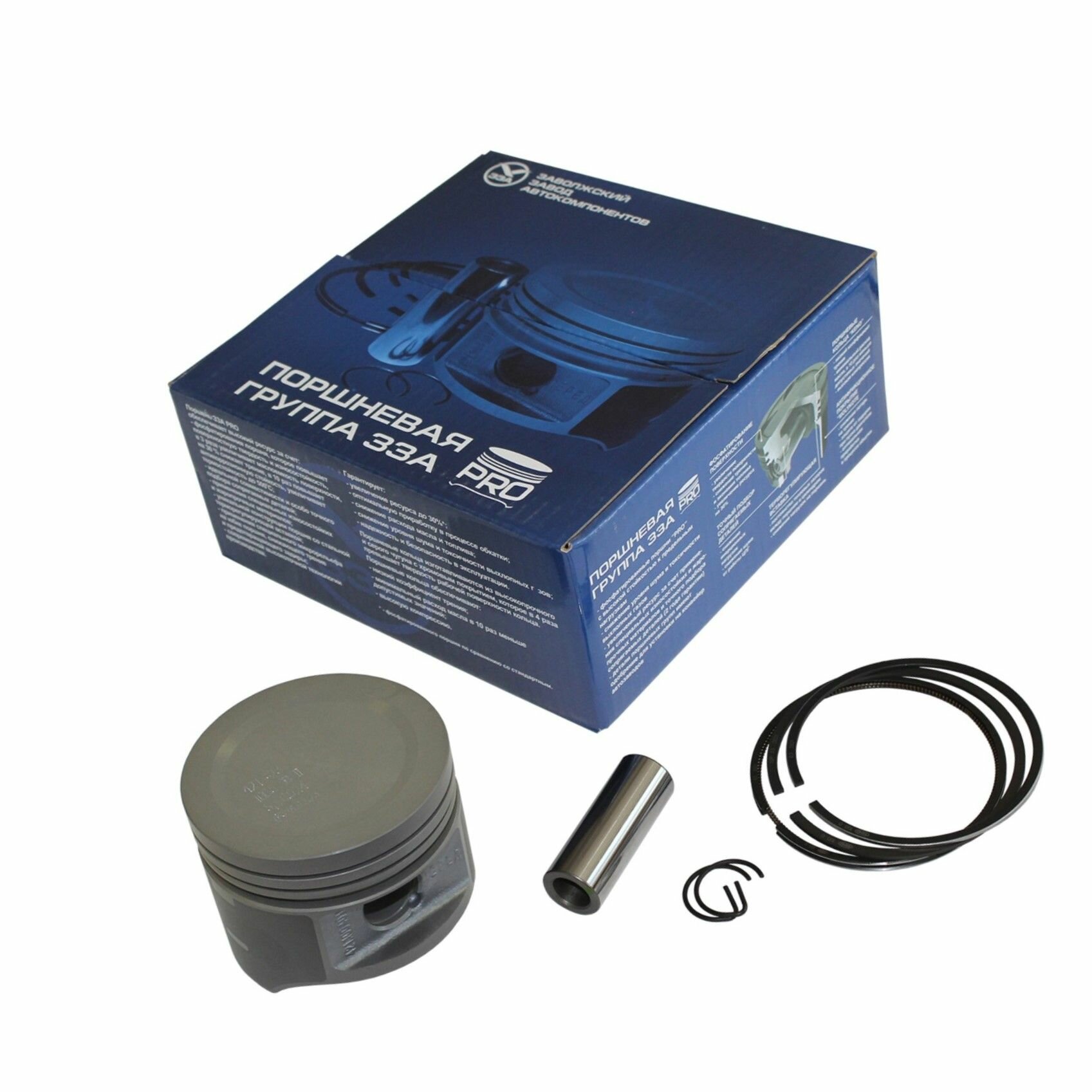 Поршень группа В, d 100.5 мм под ГБО с дв. УМЗ, авт. ГАЗ, УАЗ пальцем, стопорными и поршневыми кольцами/арт.421.1004018-23-Р(В)/ЗЗА