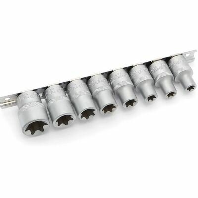 Набор головок TORX 8пр. 1/2 (Е10, Е11, Е12, Е14, Е16, Е18, Е20, Е24) мет. холдер ДТ