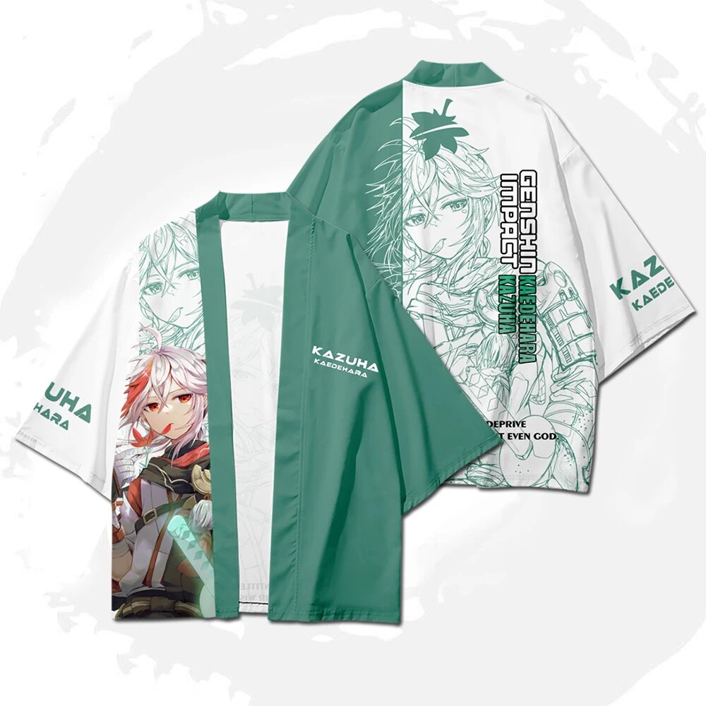 Игровое кимоно Казуха из полиэстера 4XL, D