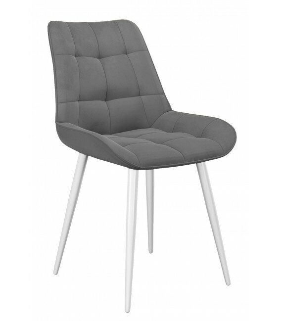 Стул Exacum 206М B22 GREY, ножки белые