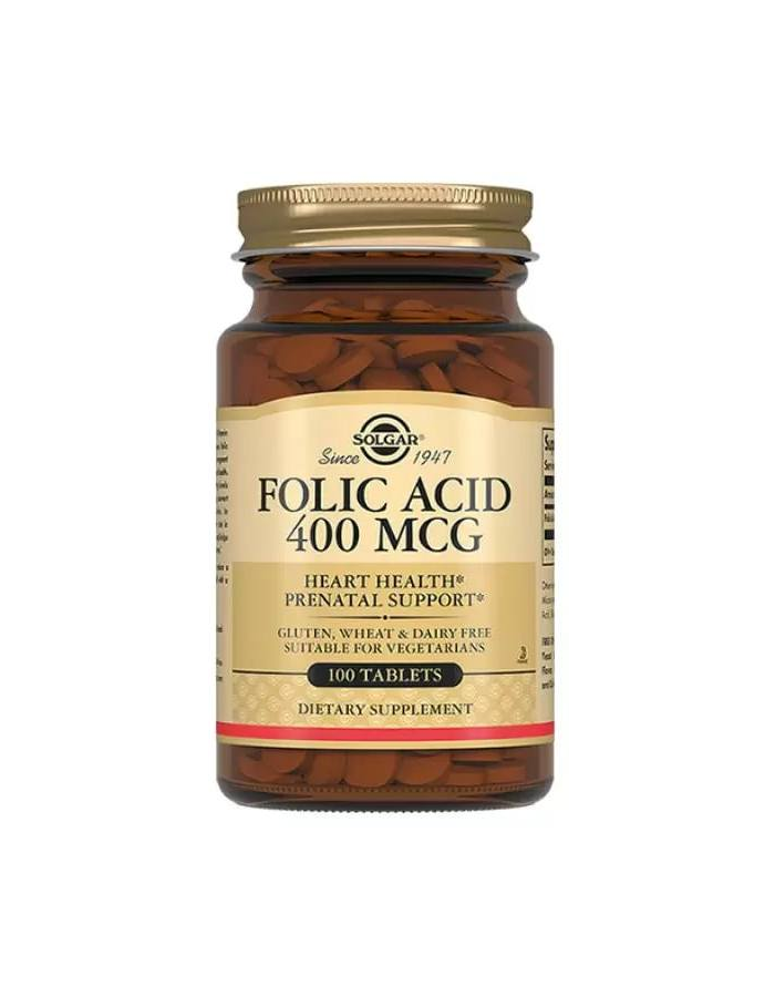 Солгар Фолиевая кислота, таблетки, 100 шт.