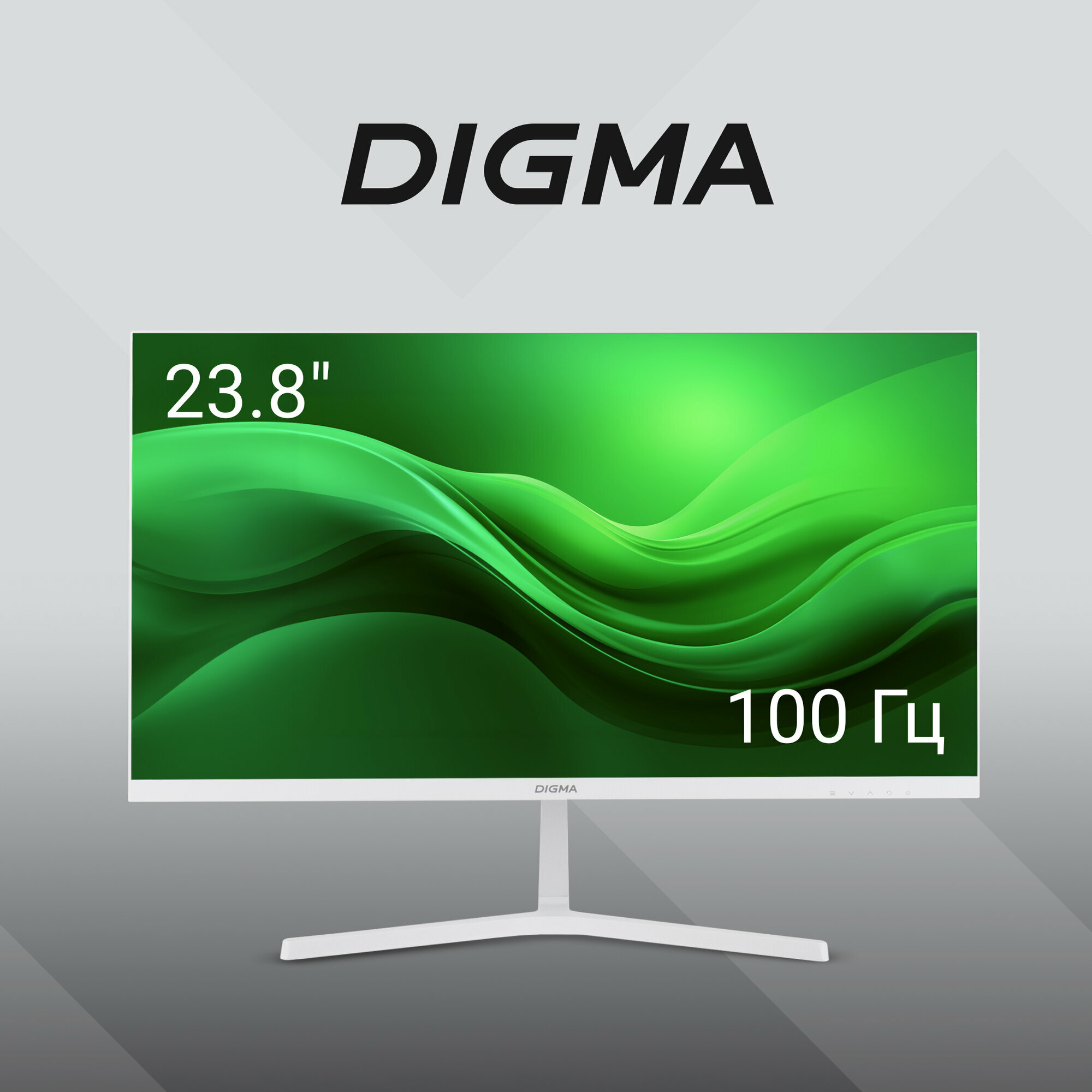Монитор 23.8" Digma Progress 24P502F, 1920х1080, 100 Гц, IPS, белый (dm24sb06)