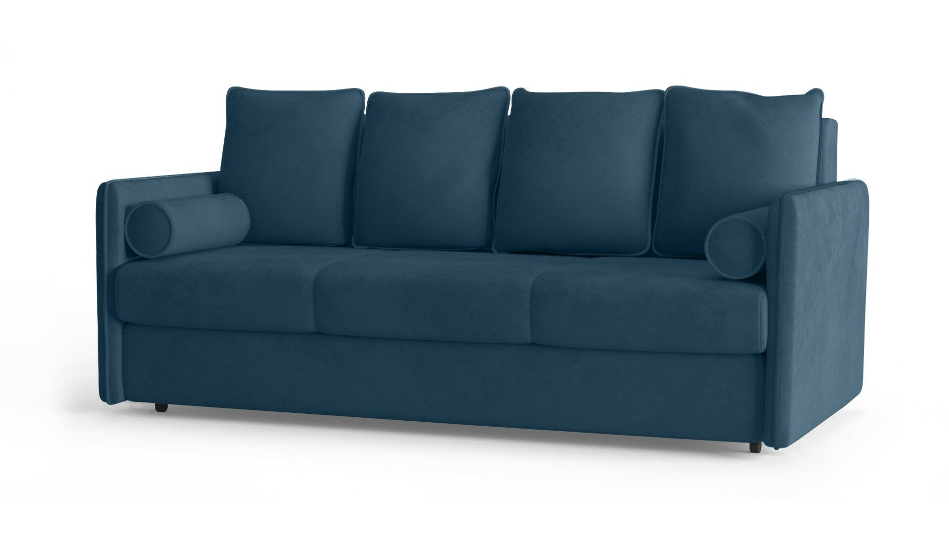 Диван Кардинал Лайт Vivaldi 13 NEW 208x94x80 см, синий Велюр, еврокнижка GOODFORM