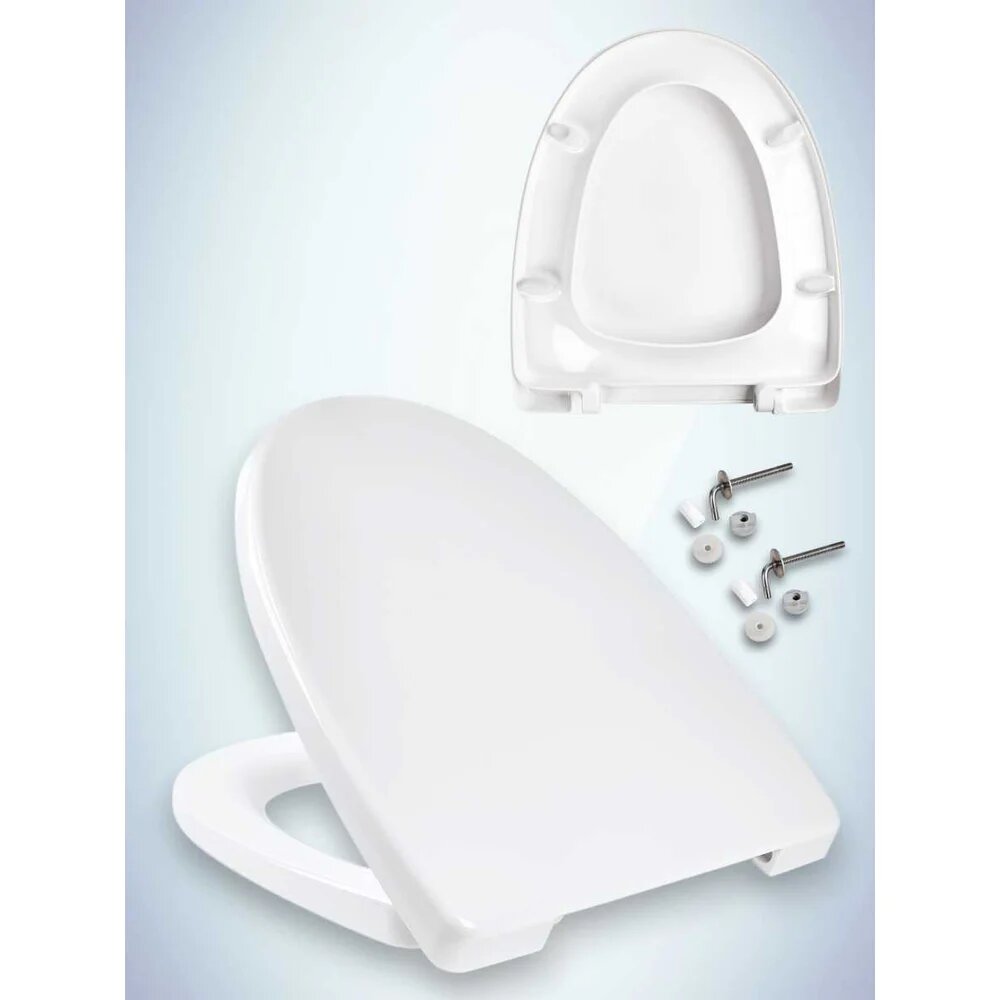 Сиденье с крышкой MKW Полар стальное крепление (на Santek Полар), унитаза