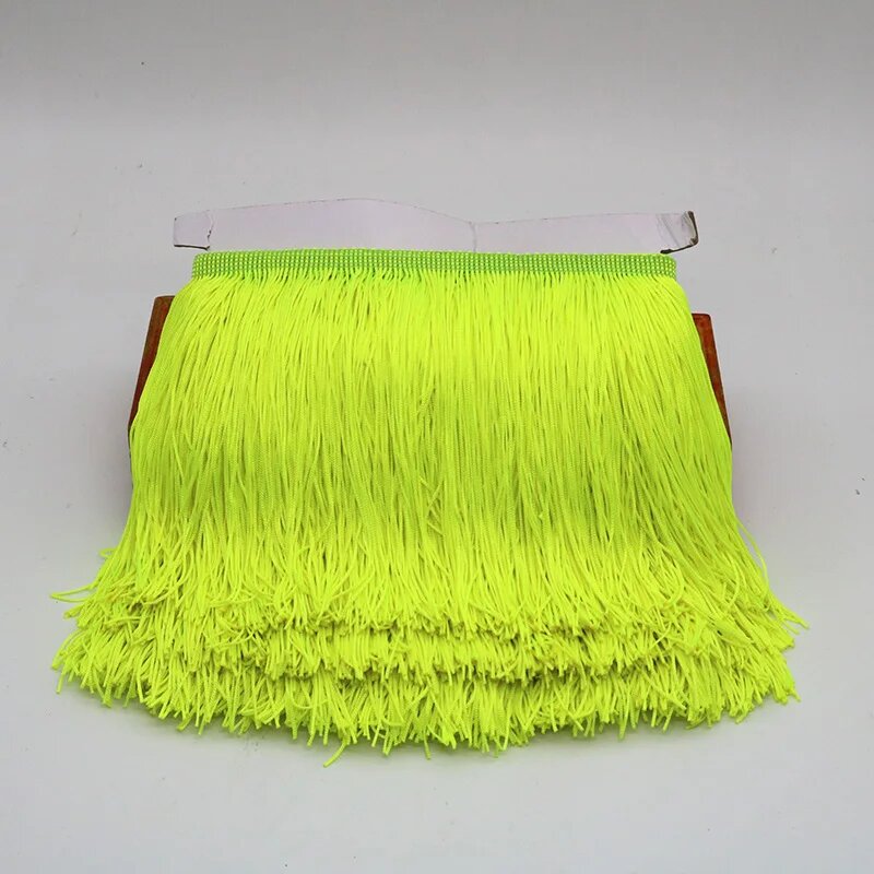 Бахрома с кисточками BX dream 100% полиэстер 9/15/20/30 см Зеленый, 9cm, Fluorescent Yellow