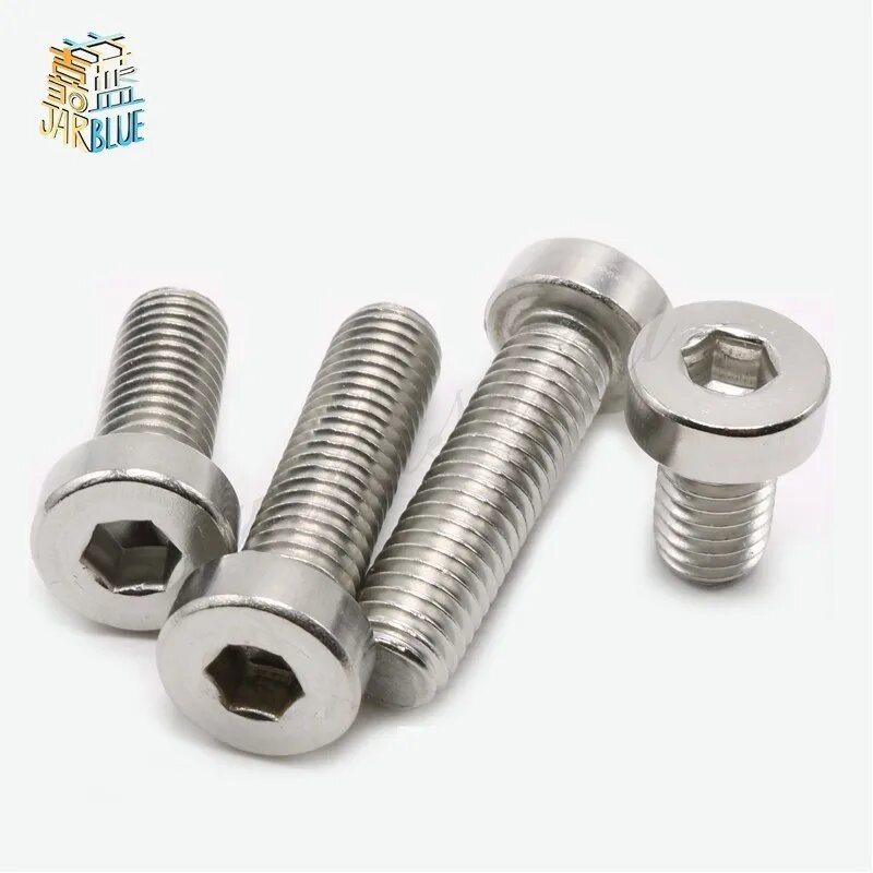 JARBLUE Винты с шестигранной головкой из нержавеющей стали М3-М10 10PCS-M6, 22mm