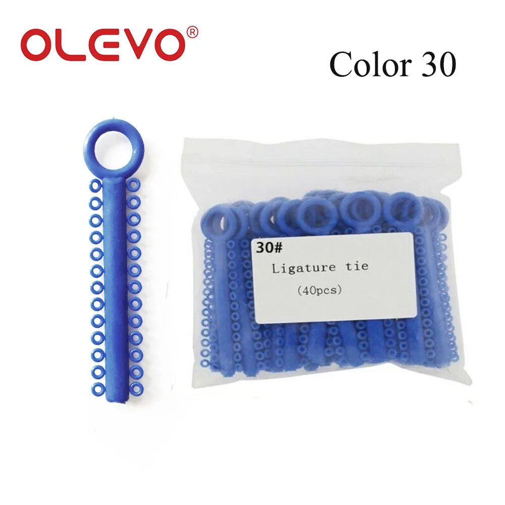 OLEVO Эластичные резинки для брекетов Ultra Powerchain Color30