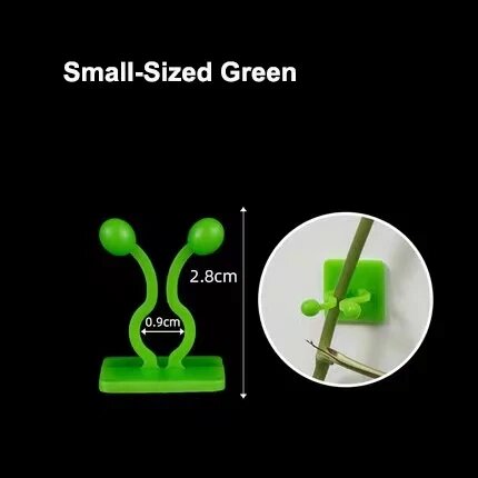 Зеленые зажимы для растений Small-Sized