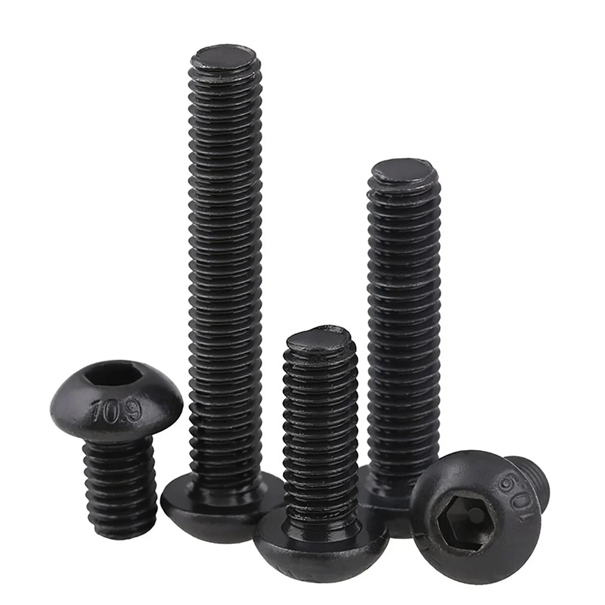 Болты шестигранные черные 6-32 x 3/4"