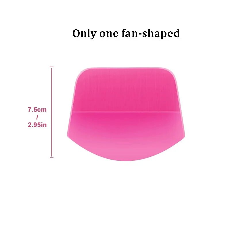 Розовый резиновый скребок fan-shaped для оклейки авто