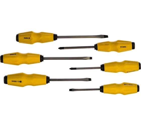 Отвертки для подбивания, набор 6 шт. TOPEX 39D504