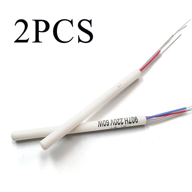 2 шт, 60 Вт, 220 В, керамический нагреватель, внутренний нагрев, паяльник, сварочное оборудование для электрического паяльника 907