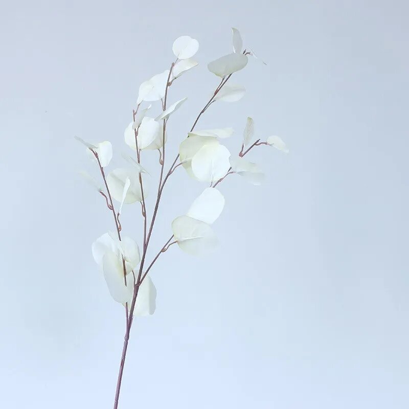 Искусственные листья эвкалипта dycrazy белый