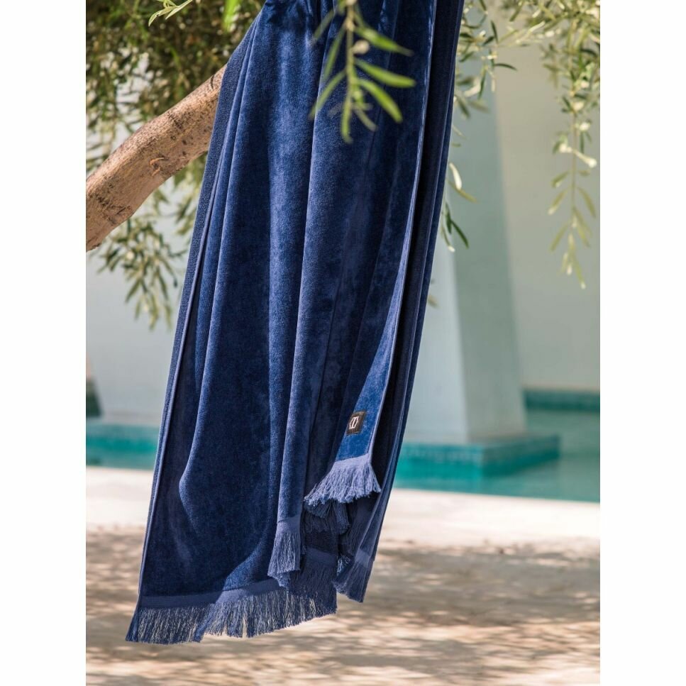 Полотенце "Togas", банное, велюровое, хлопок, 100x180 см, синее