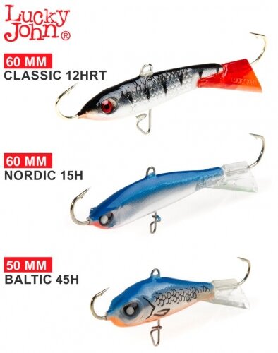 Балансиры Lucky John 3шт набор 8 MIX судак 1 3шт без тройника