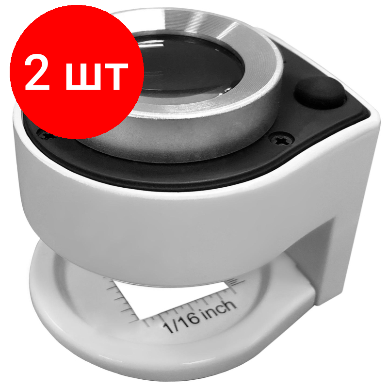 Комплект 2 штук, Детектор банкнот DoCash LS, лупа с подсветкой