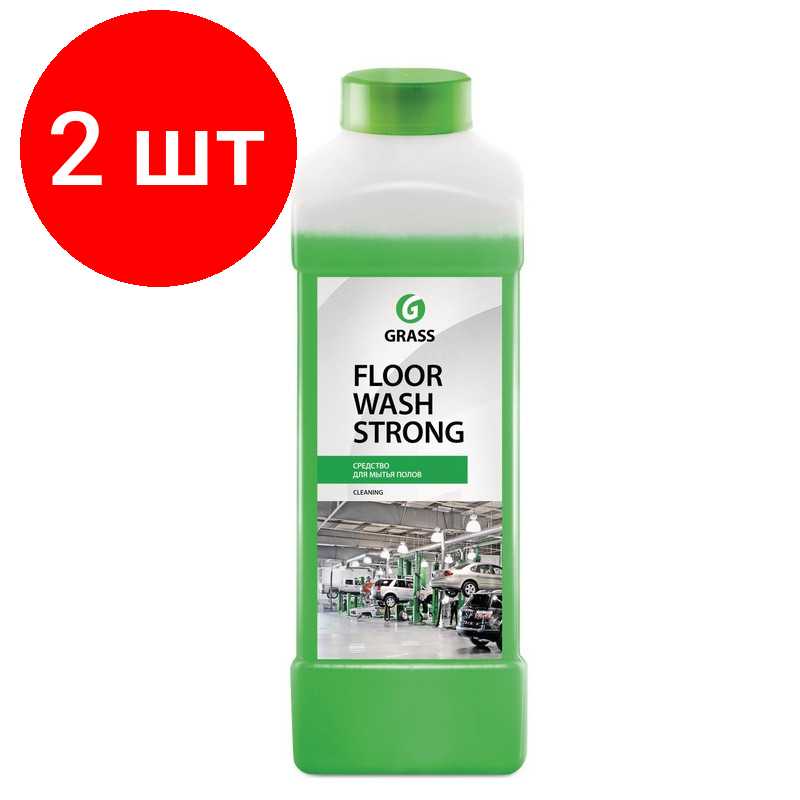 Комплект 2 штук, Профхим д/машин мойки щел от сильных загрязн Grass/Floor Wash Strong,1л