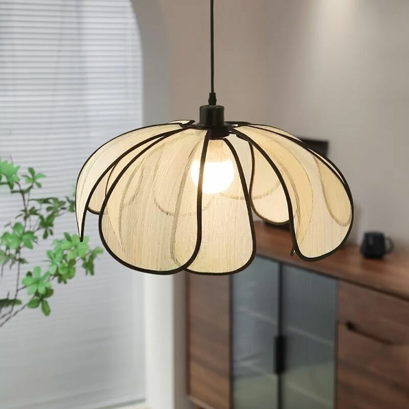 Люстра в стиле ретро с лепестками в скандинавском стиле,1,1,12, бежевый,300