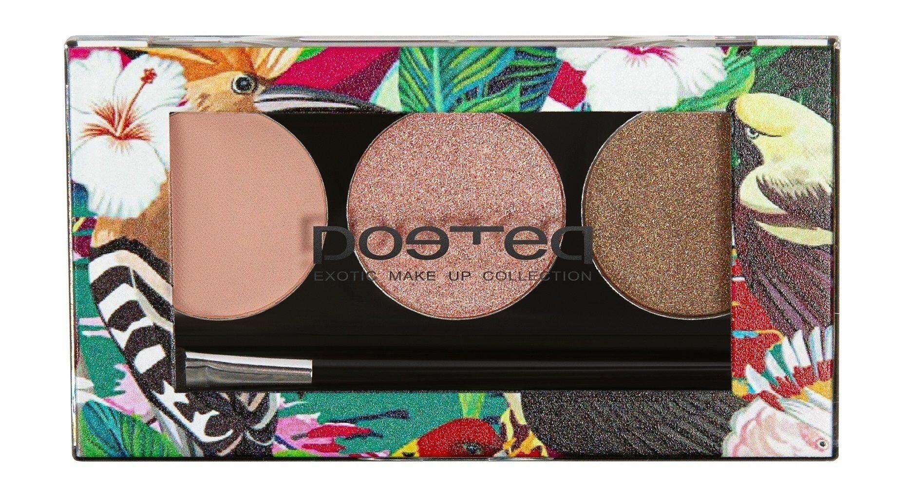 POETEQ Палетка теней Eyeshadow Palette Honeymoon для глаз, 6 г, 57 розово-бронзовый