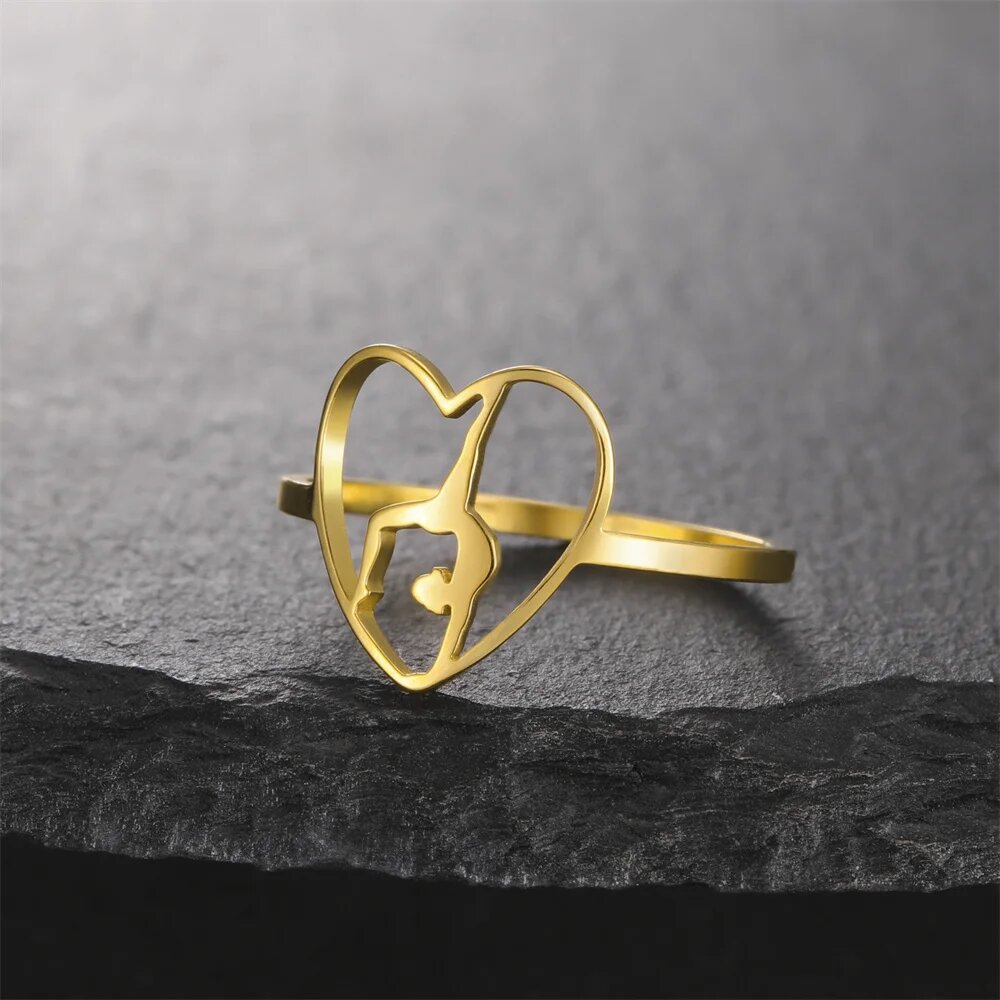 Гимнастические кольца My Shape из нержавеющей стали B Gold Color, 11