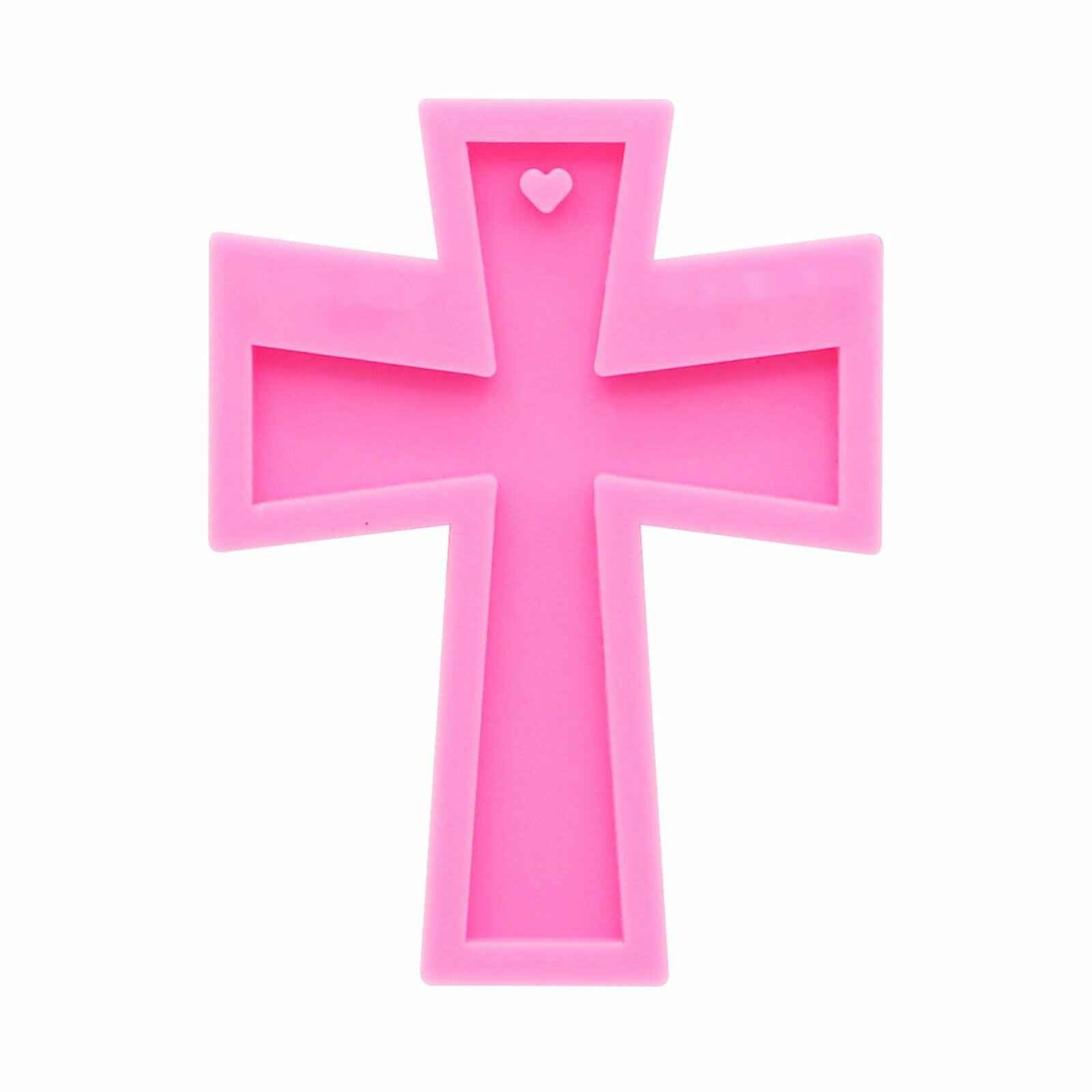 Силиконовая форма для брелка из эпоксидной смолы-Крест 1