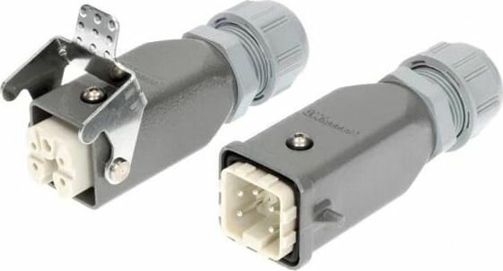 Разъем MOLEX 0936080391 HDC, "папа" + "мама", PIN 5 4+PE, размер 3А, на провод, 1 шт