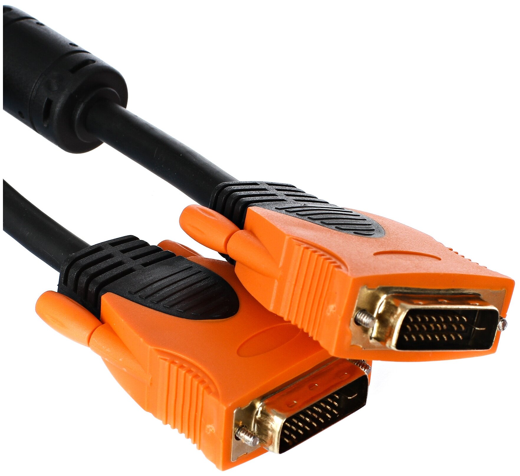 Кабель DVI-DVI Dual Link (25M-25M), 3m, 2 фильтра Aopen/Qust