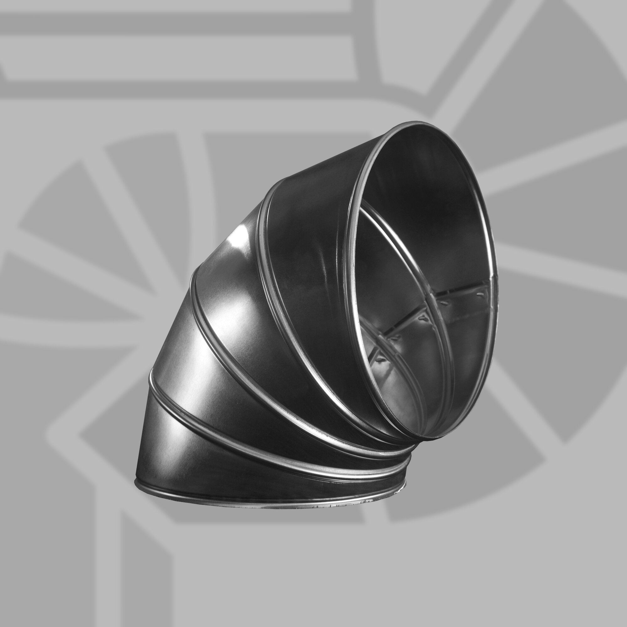 Кожух отвода 90 градусов РусЕвроИзол, наружный диаметр 597/0,5/Zn (5 шт.) защитный, оцинкованный для изоляции