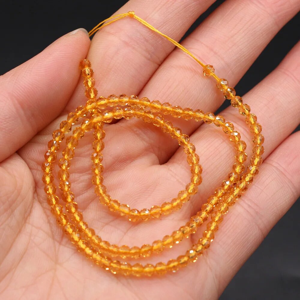 Бусины из шпинели и кристаллов 3 мм, 125 шт. 2 мм, Yellow