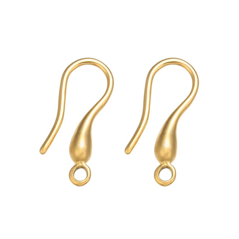 Золотые крючки для сережек VE105 VE106 (2шт)