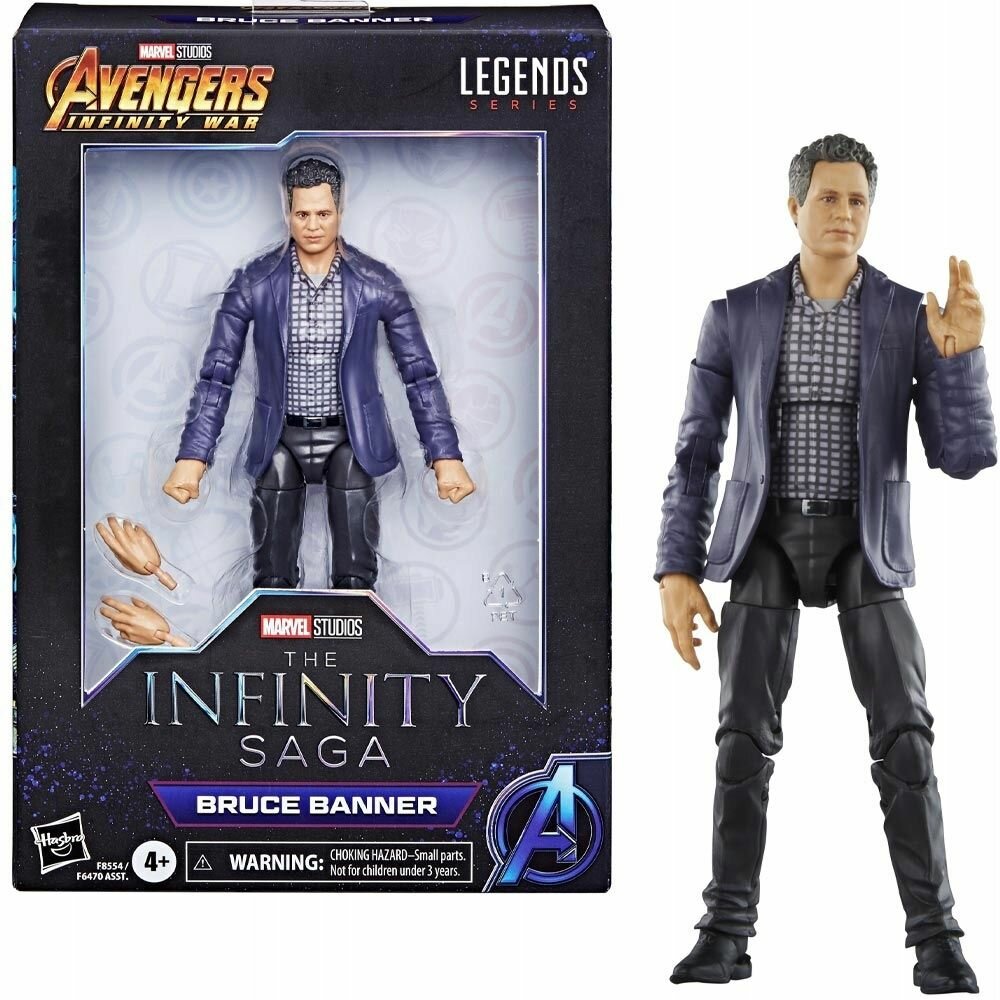 Фигурка Hasbro Marvel Legends - Фигурка Брюса Бэннера 15 см Avengers Infinity Saga - Хасбро Марвел F8554