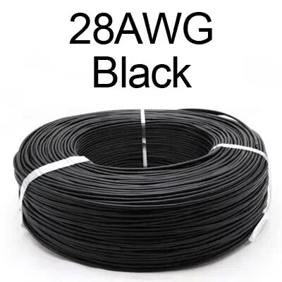 Экранированный сигнальный кабель UL2547 6 Cores, 28AWG Black, 1 Meters