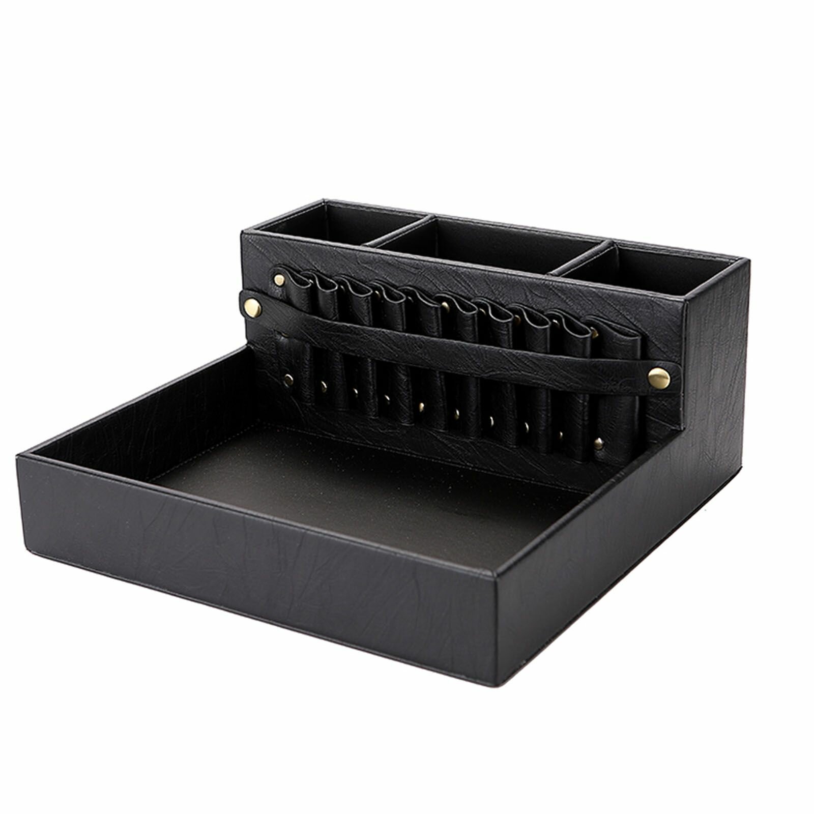 (1 шт.) Ящик для хранения парикмахерских ножниц - черный