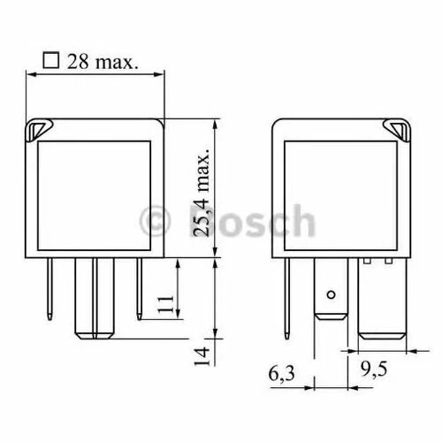 Реле Bosch 0986332001