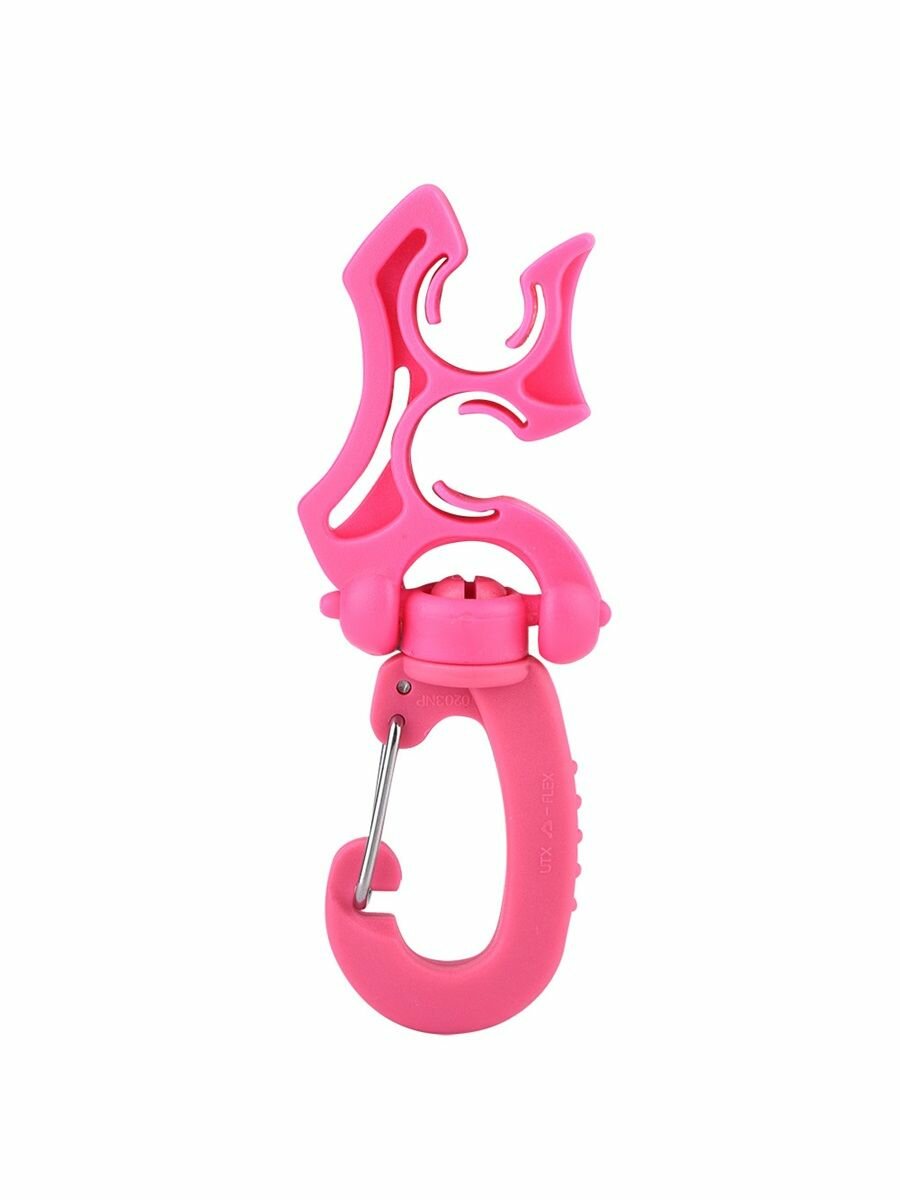 Розовый фиксатор регулятора для подводного плавания, зажим для шланга BCD, двойной крючок с пряжкой регулятора BCD для снаряжения для подводного плавания