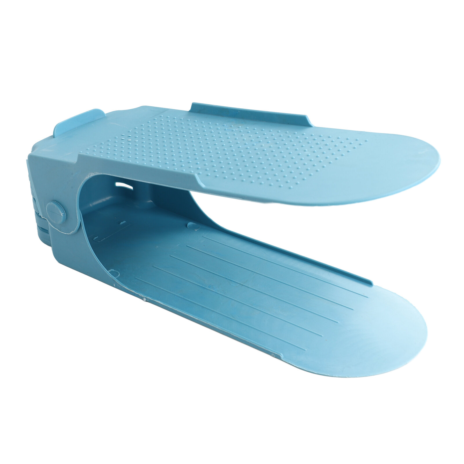 Organizer для обуви Shoe Space Saver двойной слой для хранения обуви и сандалей держатель для обуви светло-голубой размер 26 x 9cm материал PPV 1 шт.