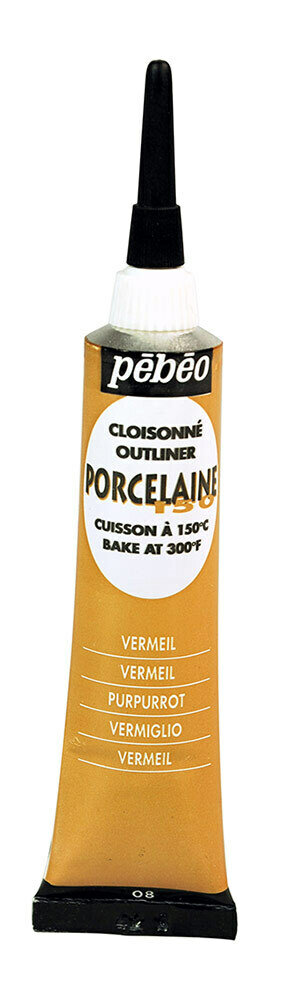 Контурная краска Pebeo по фарфору и керамике, под обжиг, Porcelaine 150, 20 мл, под позолоту