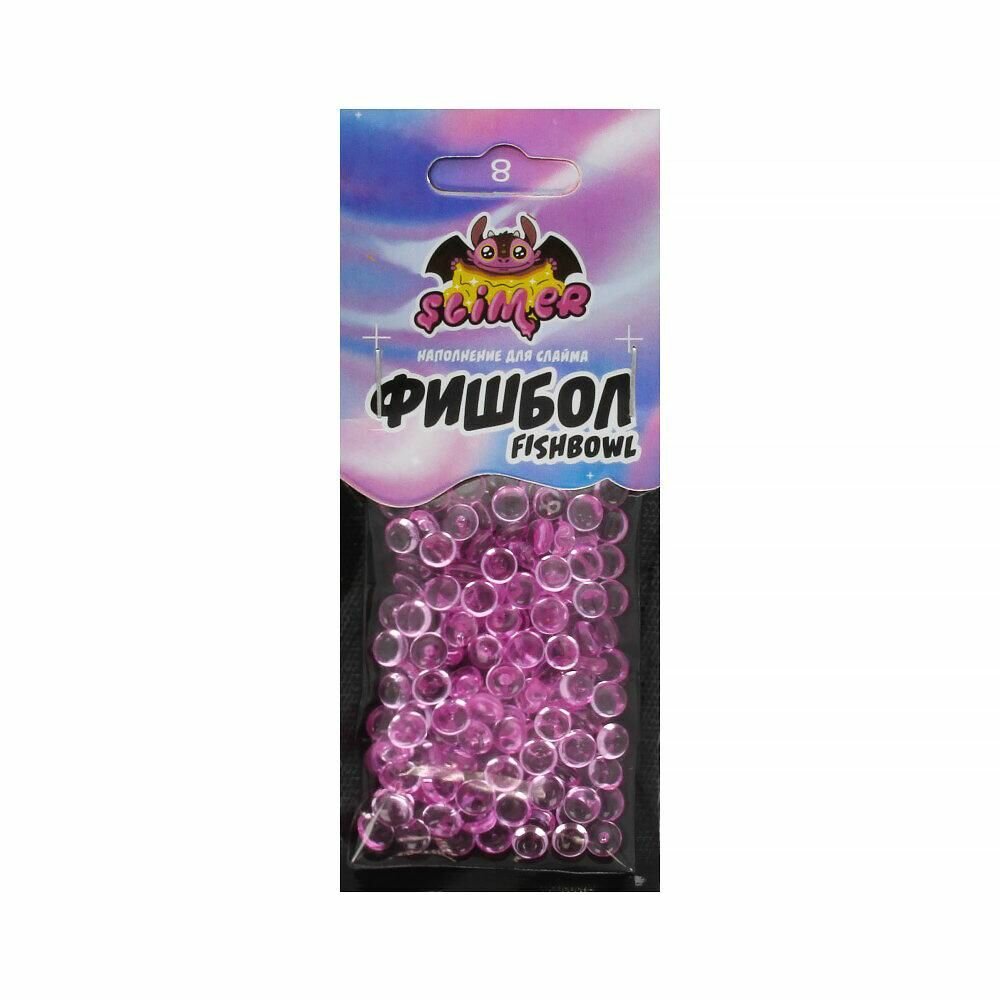 Наполнитель для слайма Волшебный мир "Фишбол", розовый