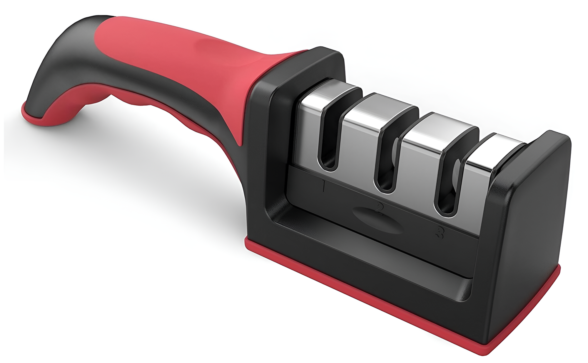 Точилка для ножей и ножниц / ножеточка / трёхзонная настольная ножеточка / Цвет в ассортименте