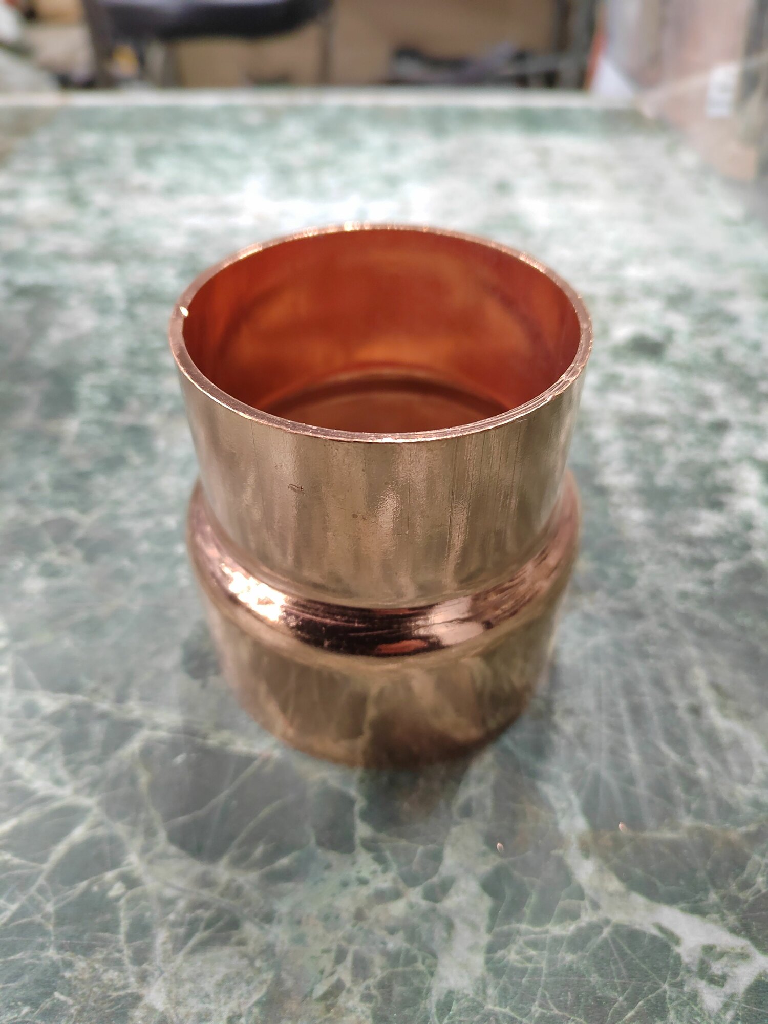 Муфта медная двухраструбная переходная 76х64, под пайку, для холодильных систем