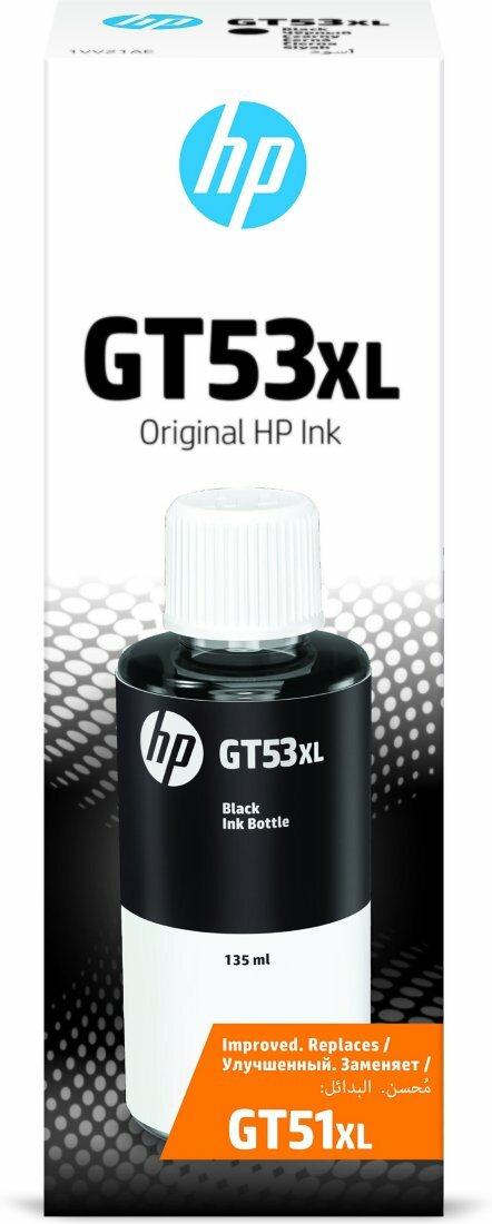 Картридж струйный HP GT53XL 1VV21AE черный (6000стр.) (135мл) для Ink Tank
