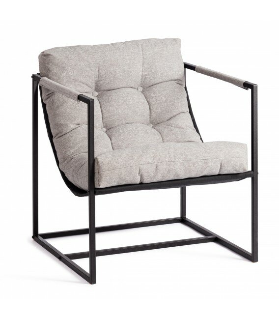 TetChair Кресло Charli / Чарли рогожка, серо-бежевый