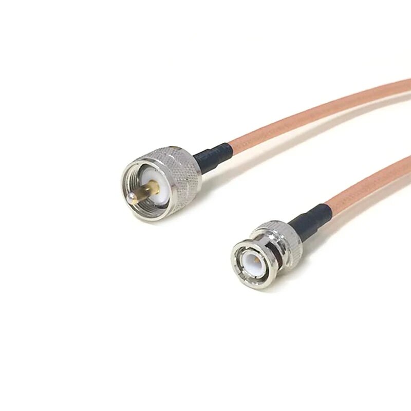 DexMRtiC UHF-BNC RG142 кабель адаптер 50см/100см 30cm, BNCJ-UHFJ