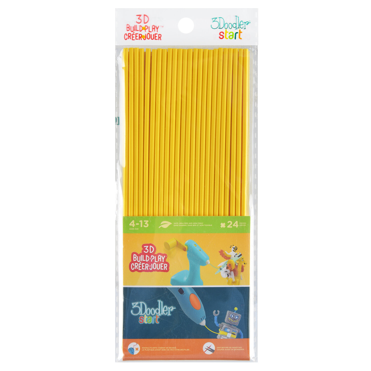 Пластик 3Doodler Star Желтый