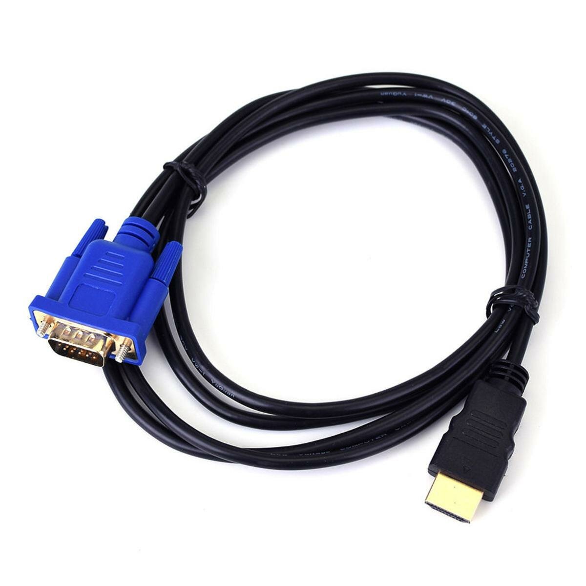 1,8 м HDMI-VGA кабель HD 1080P HDMI Male-VGA Male Видео конвертер Адаптер для ПК ноутбука