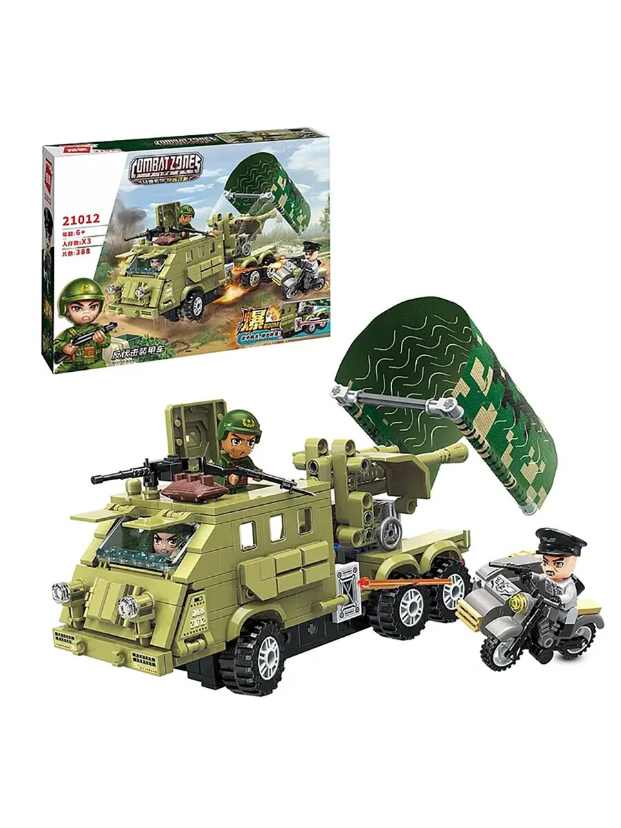 Конструктор Qman "Бронированная машина", 388 деталей