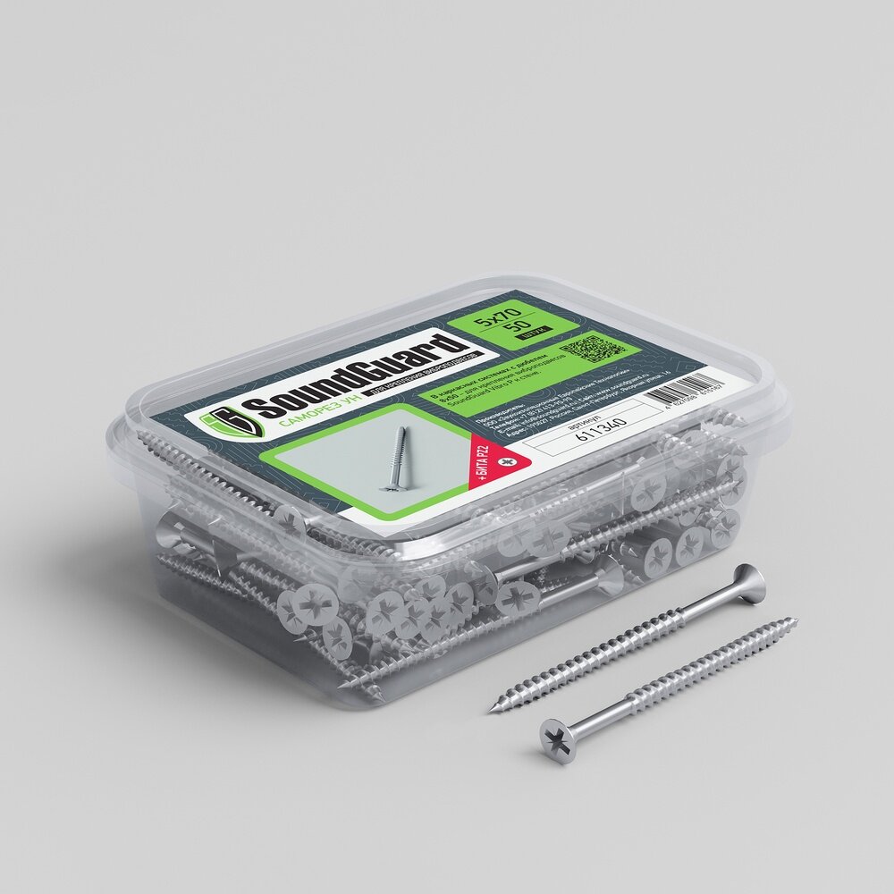 Саморезы SoundGuard УН 5х70 (50 штук)