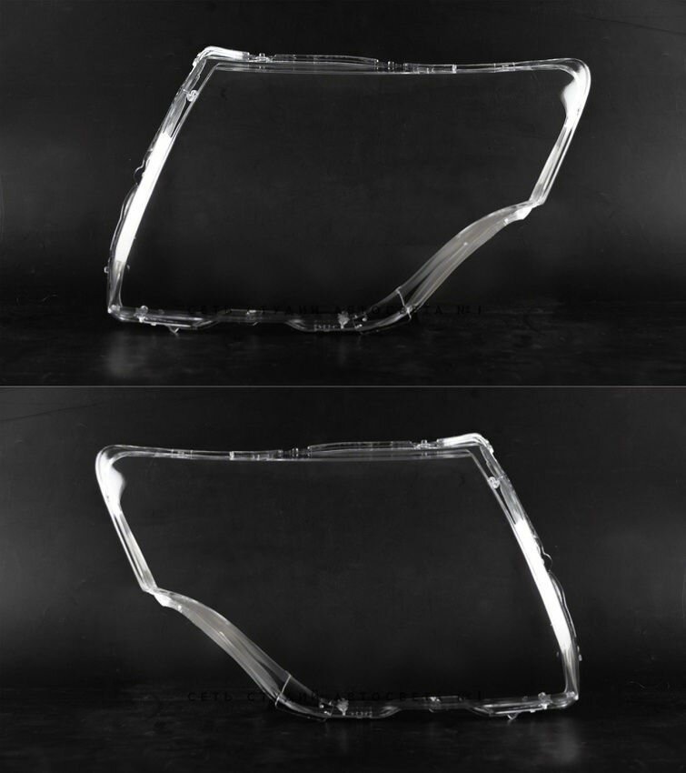 Стекла фар для Mitsubishi Pajero 4 (2006-2021), комплект, поликарбонат