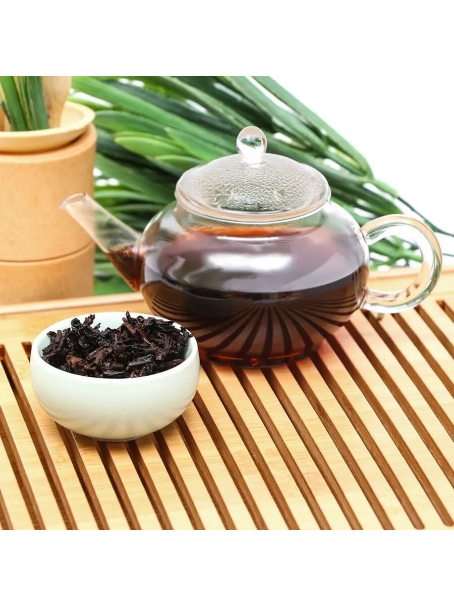 Выдержанный чай Шу Пуэр 357 г 2020 года