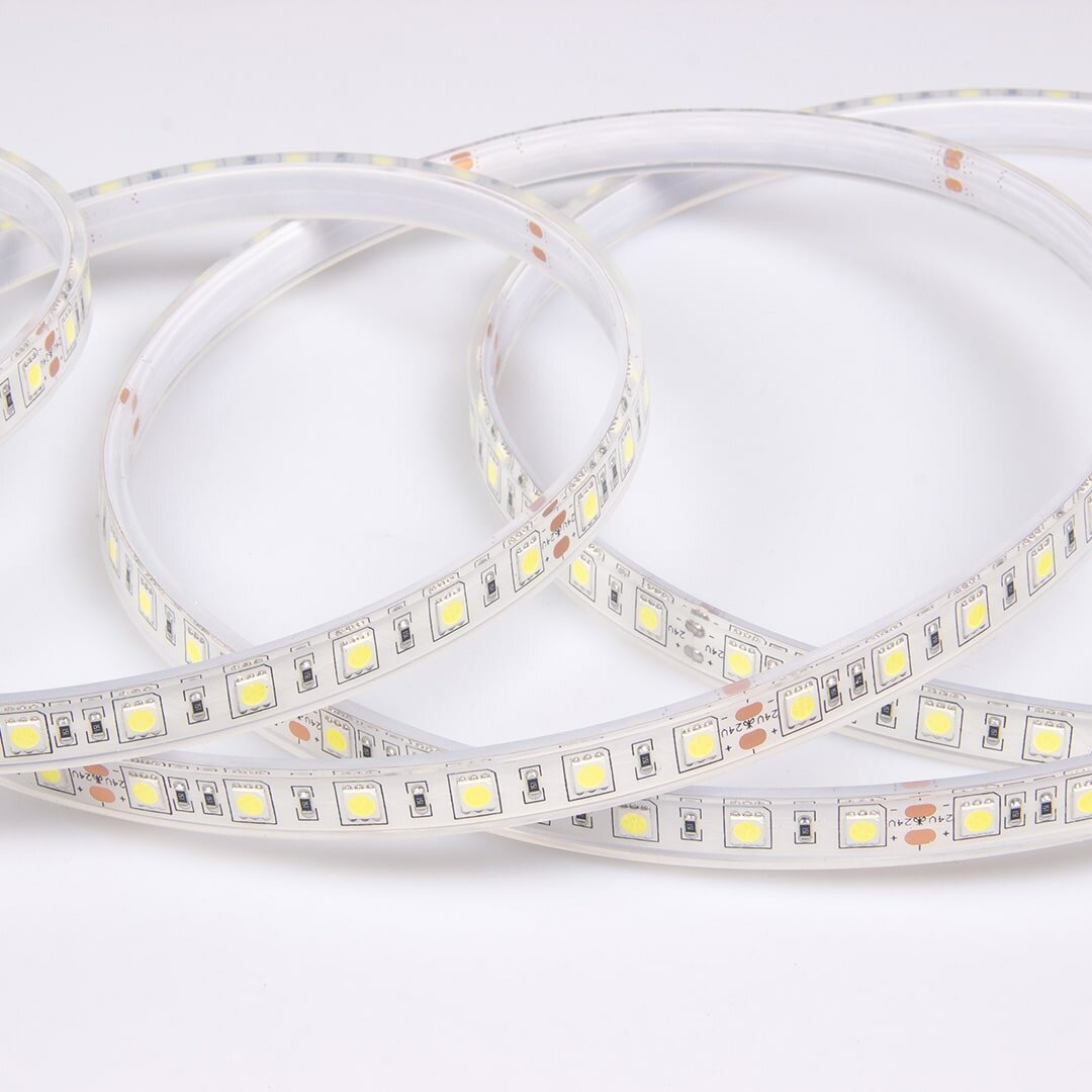Светодиодная лента Standart PRO class, 5050, 60 led/m, white, 24V, IP68